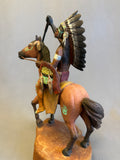 War Chief - warrior on a horse sculpture by Raymond Chee, Navajo/Hopi ...