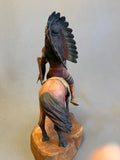 War Chief - warrior on a horse sculpture by Raymond Chee, Navajo/Hopi ...