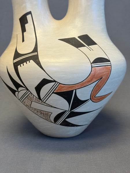 Joy Navasie, Hopi/Tewa "Frog Woman" wedding vase ca. 1970s - 12 1/2" h ...